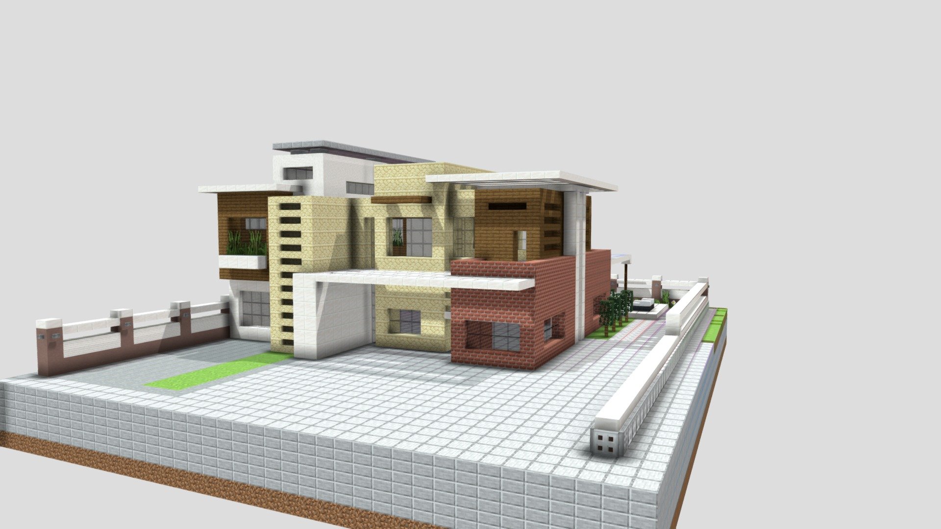 Minecraft Modern House - Download Free 3D model by jar (@jar9th ...