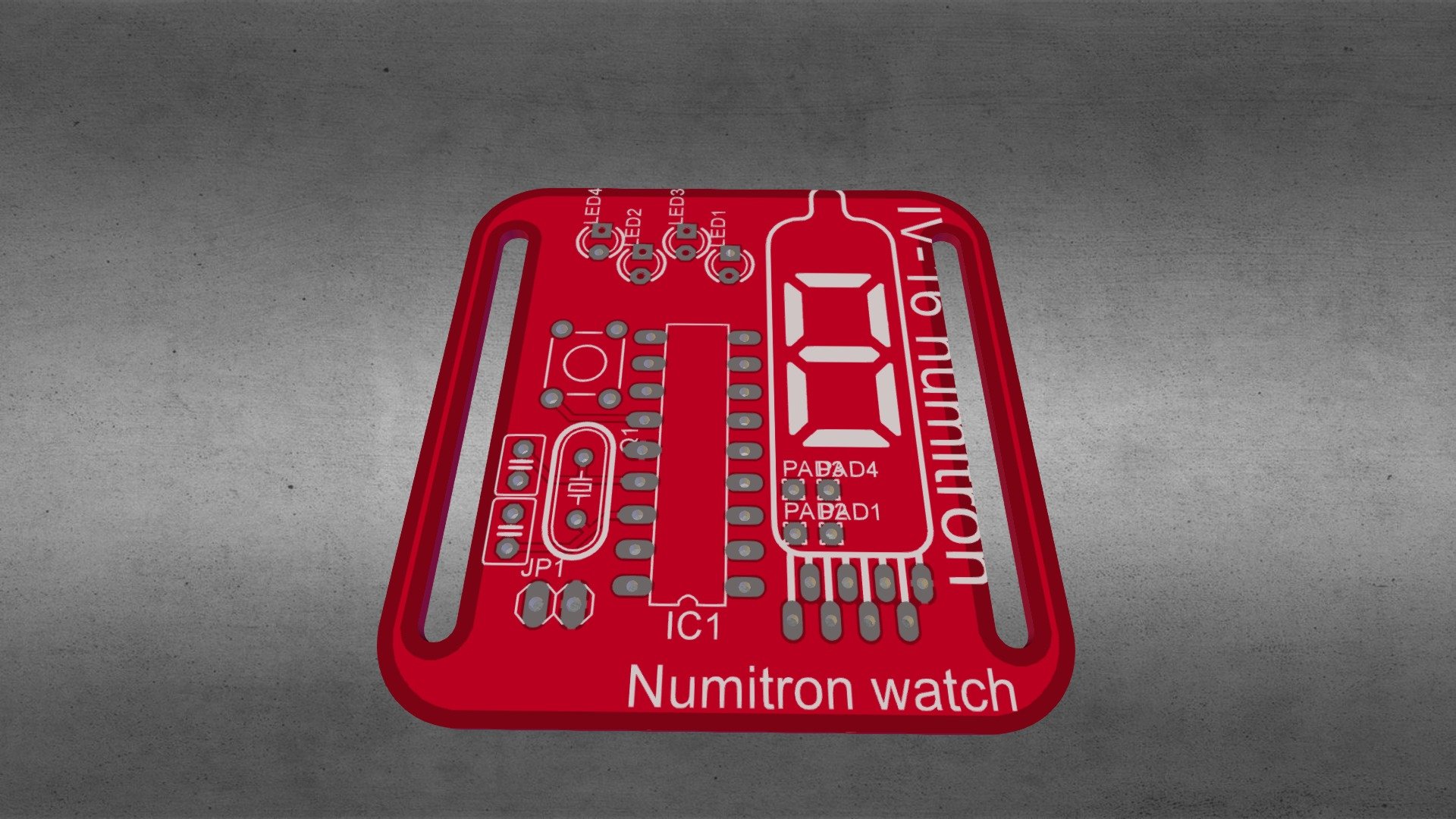 Numitron watch - 3D model by the nerdling (@thenerdling) [4283e5f ...