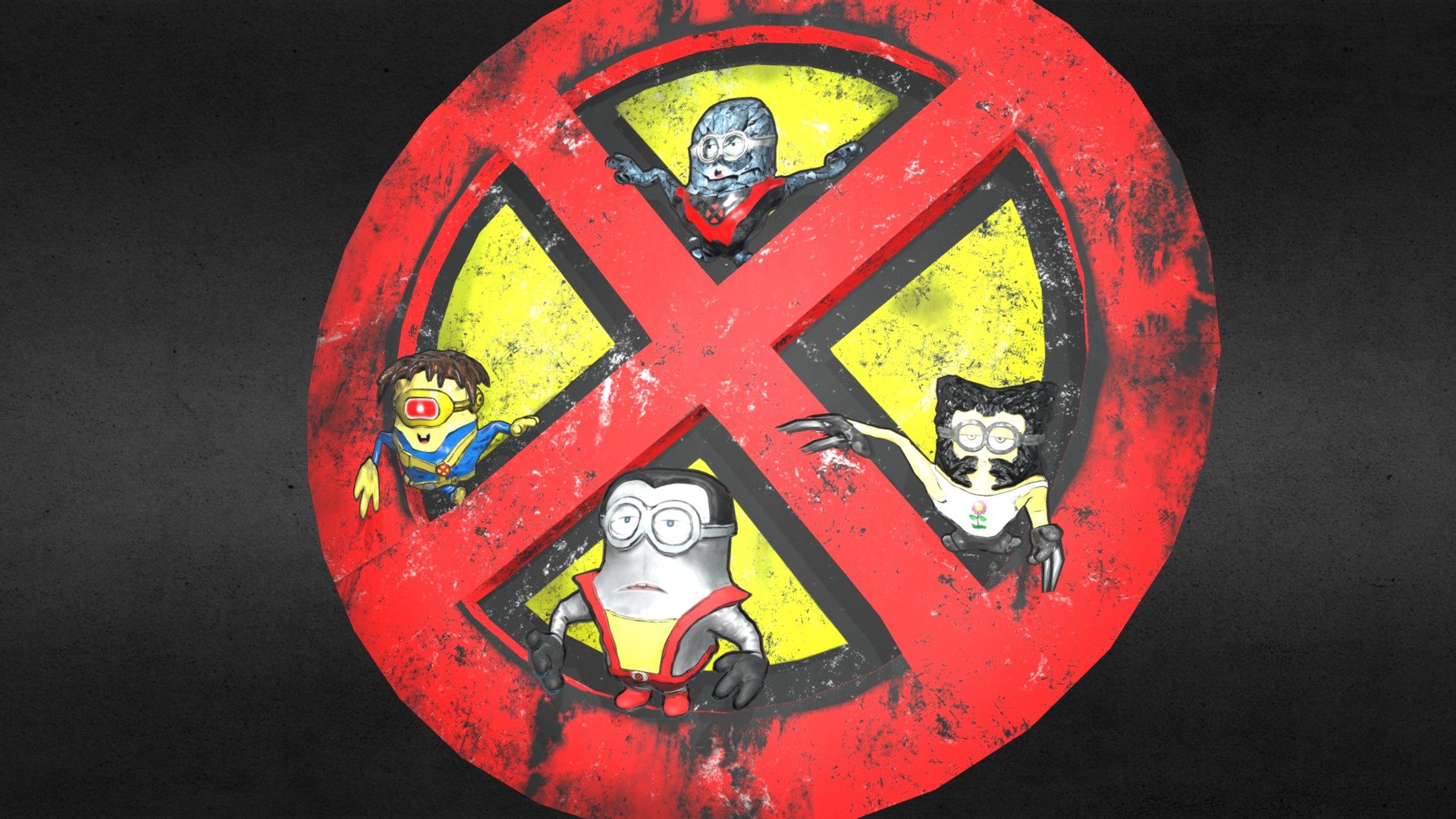X- Minion Team Cartoon - Buy Royalty Free 3D model by Marcin ...