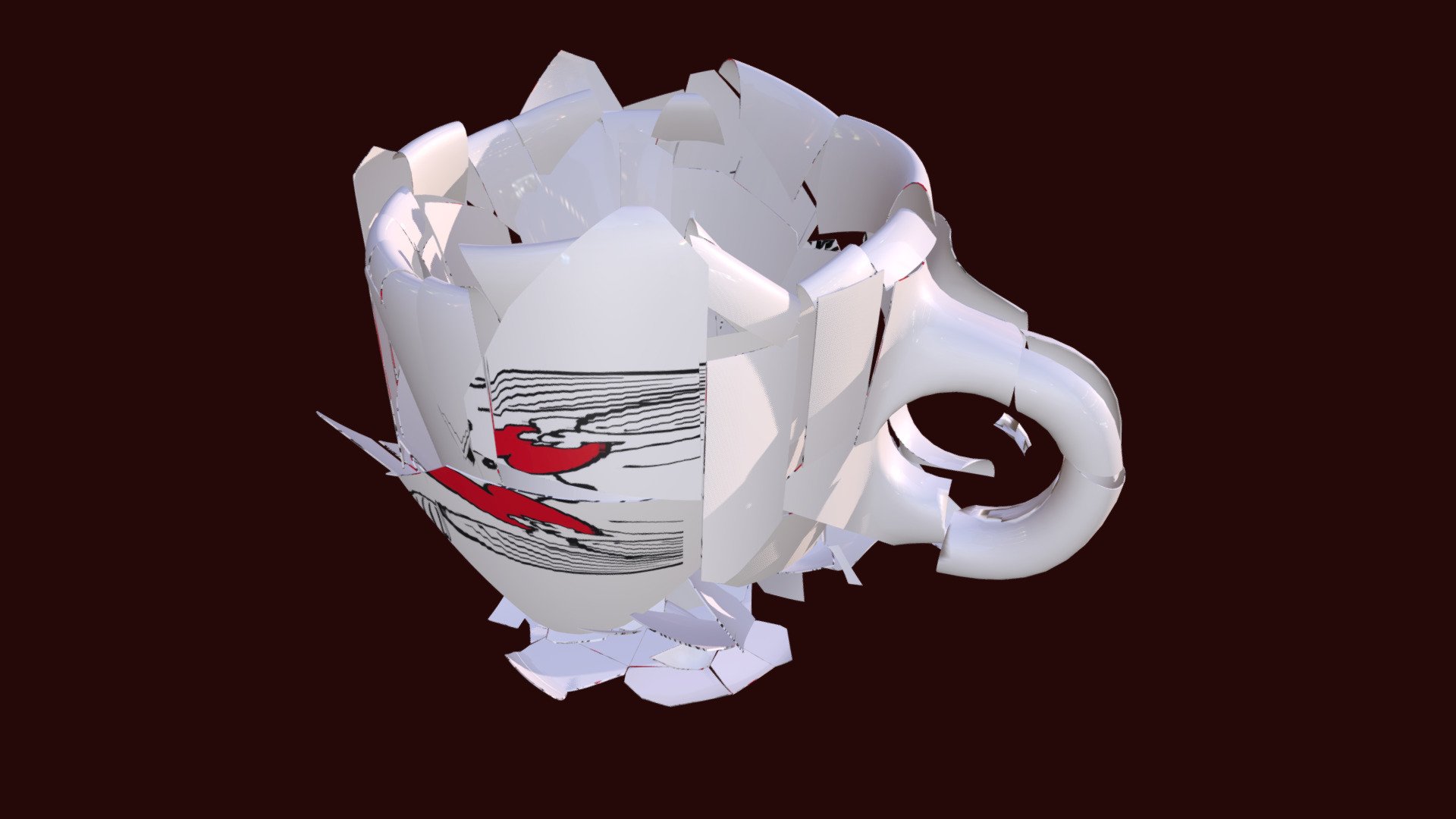 Tazza Snoopy Rotta - 3D model by Elisabetta.Buono [42882ea] - Sketchfab