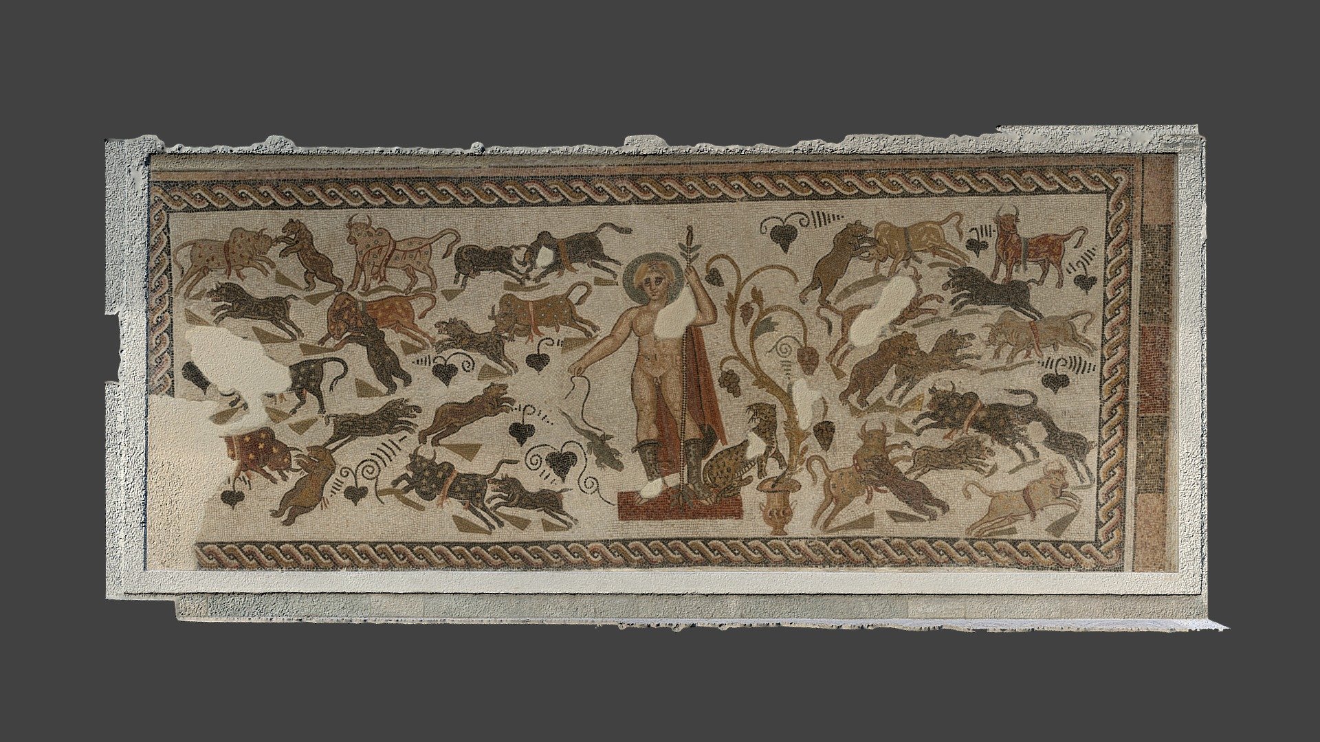 Bardo-mosaic-Animals-El-Jem - 3D model by SUMO GeoSurveys (@aerial-cam ...