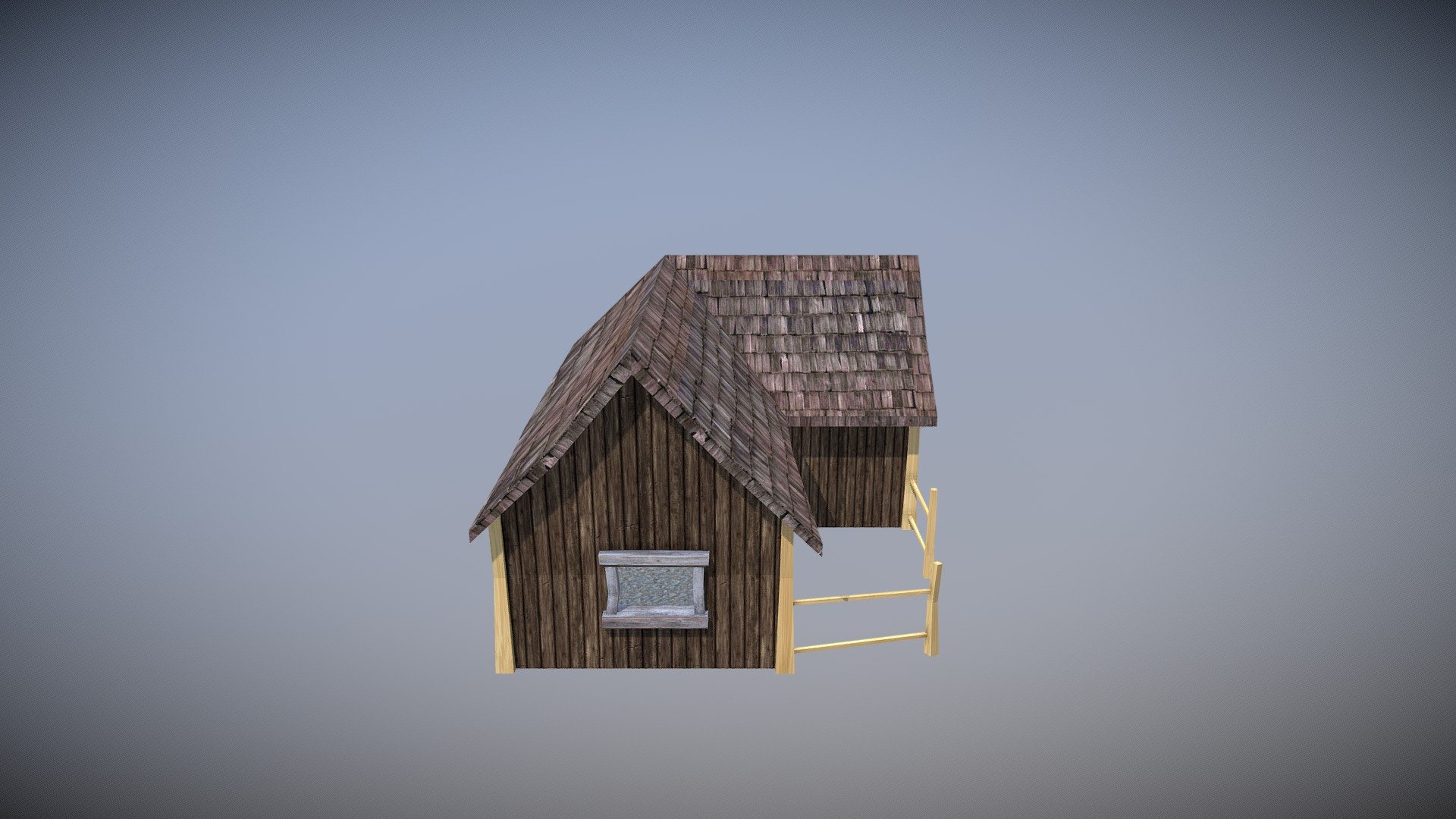 Low poly hut - 3D model by Goospo [428b174] - Sketchfab