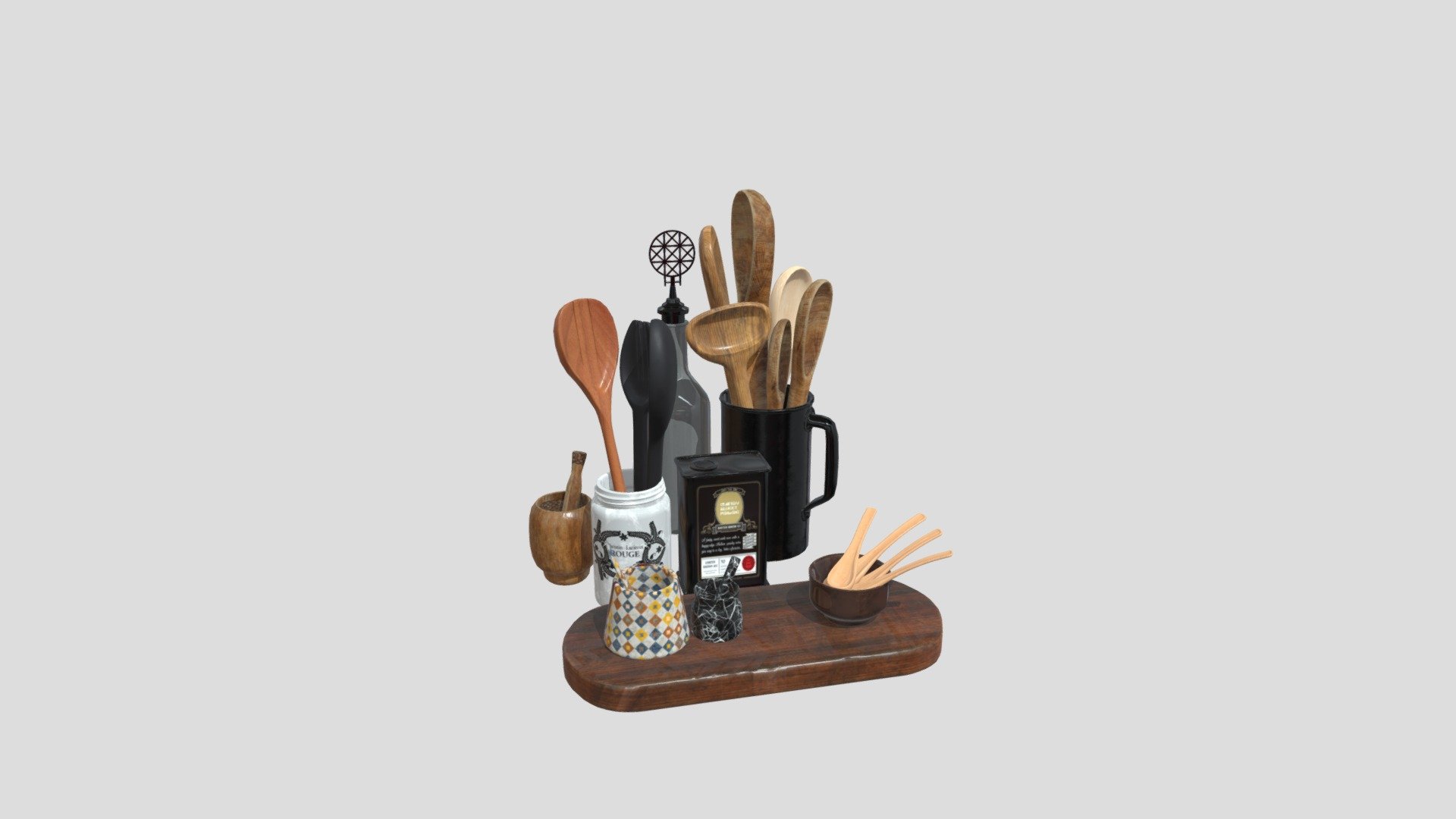 kitchen props 3 AM231 Archmodel - Buy Royalty Free 3D model by ...