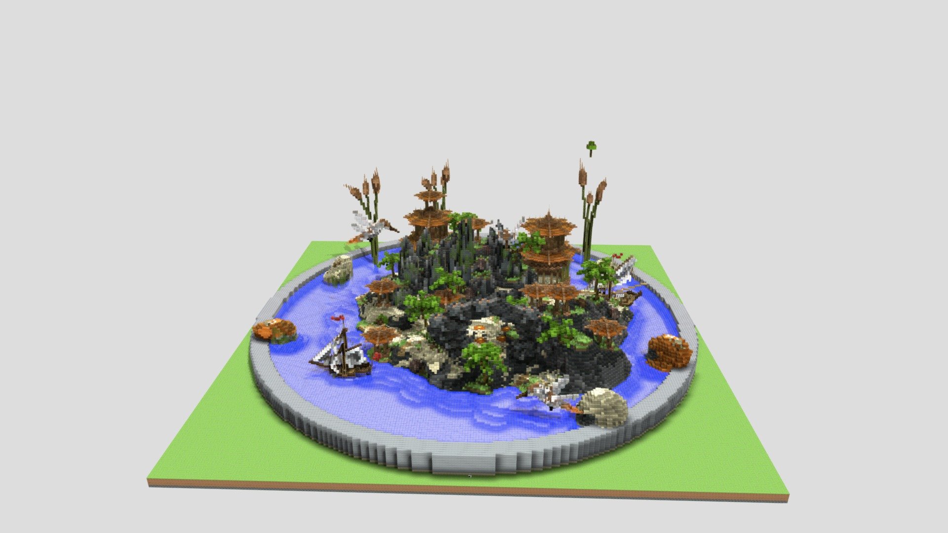 Tropical Island - 3D model by Senior Studios (@seniorstudios) [428da0b ...