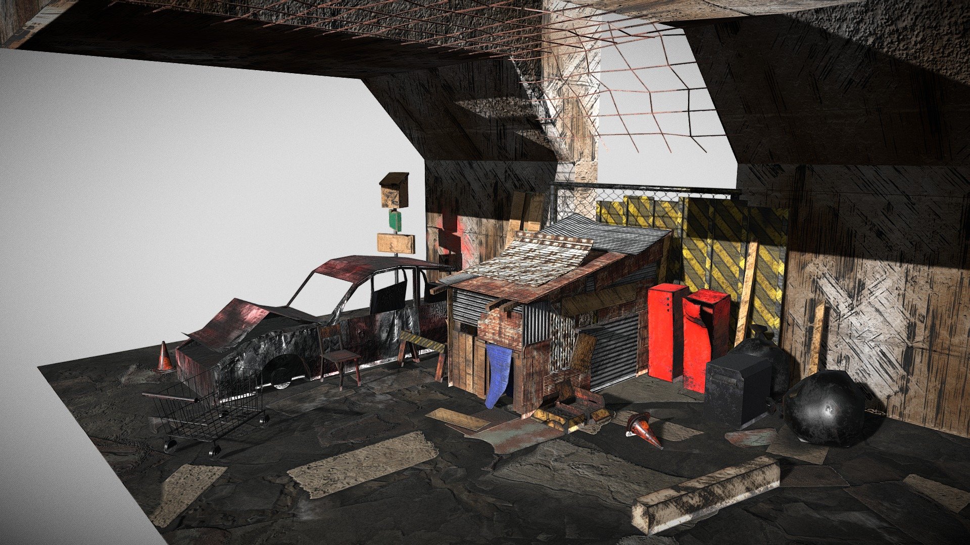 Under the bridge - 3D model by jesamabin [429082b] - Sketchfab