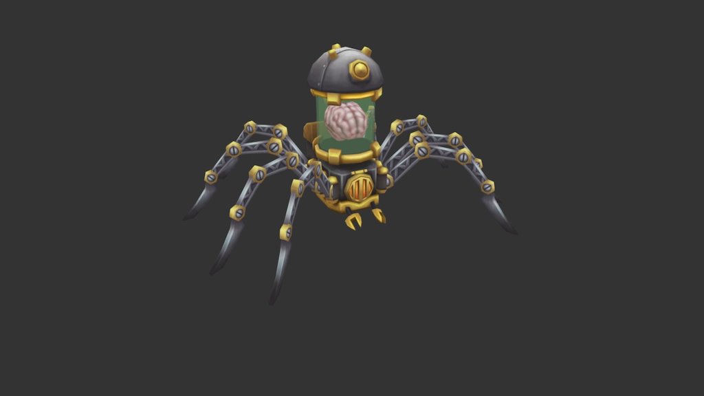 Runescape - Mechanical Spider Pet - 3D model by Damian Case (@damianc ...