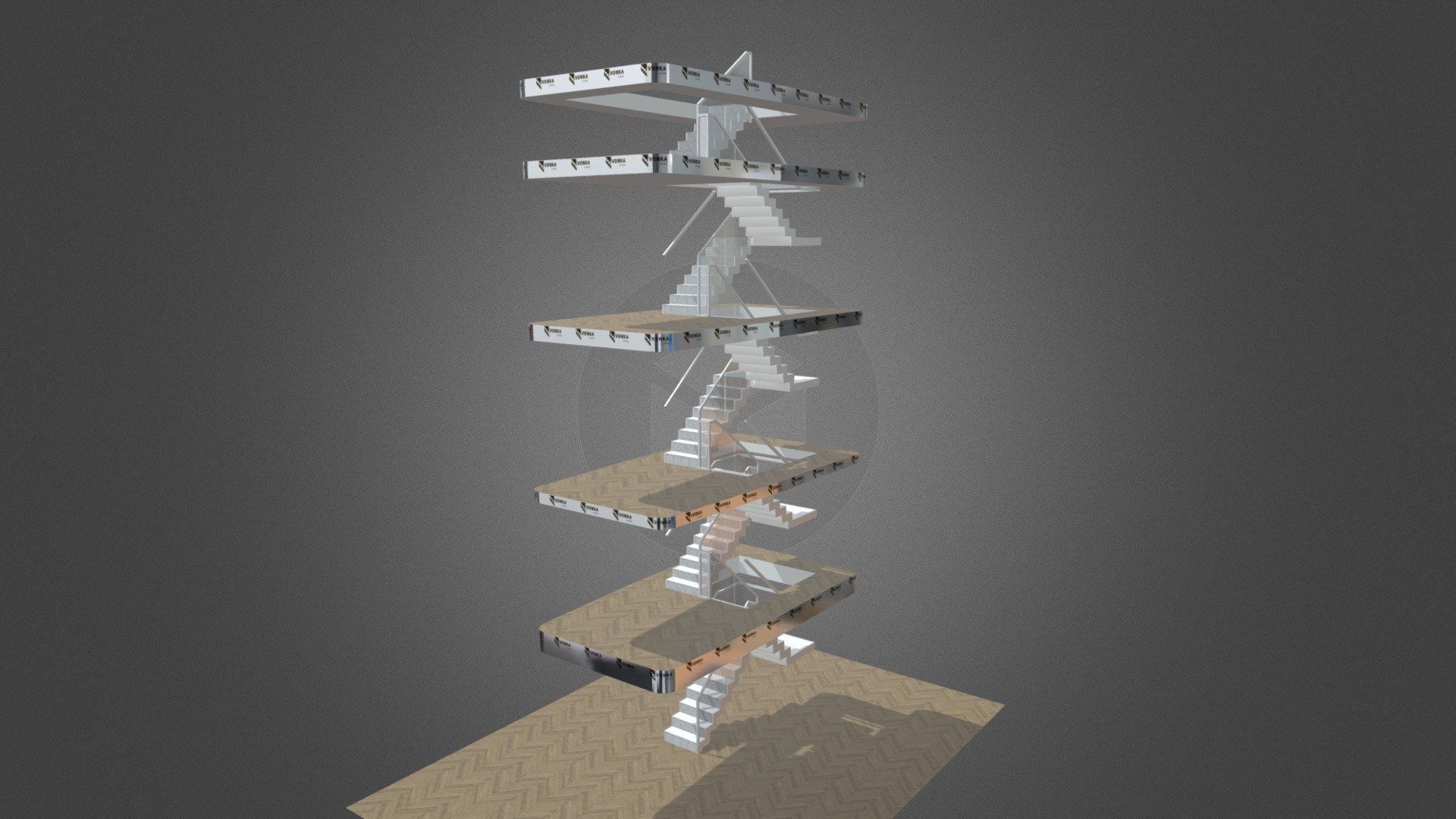 Estefania V1[1] - Download Free 3D model by Vonka Stairs Ltd (@vonka ...