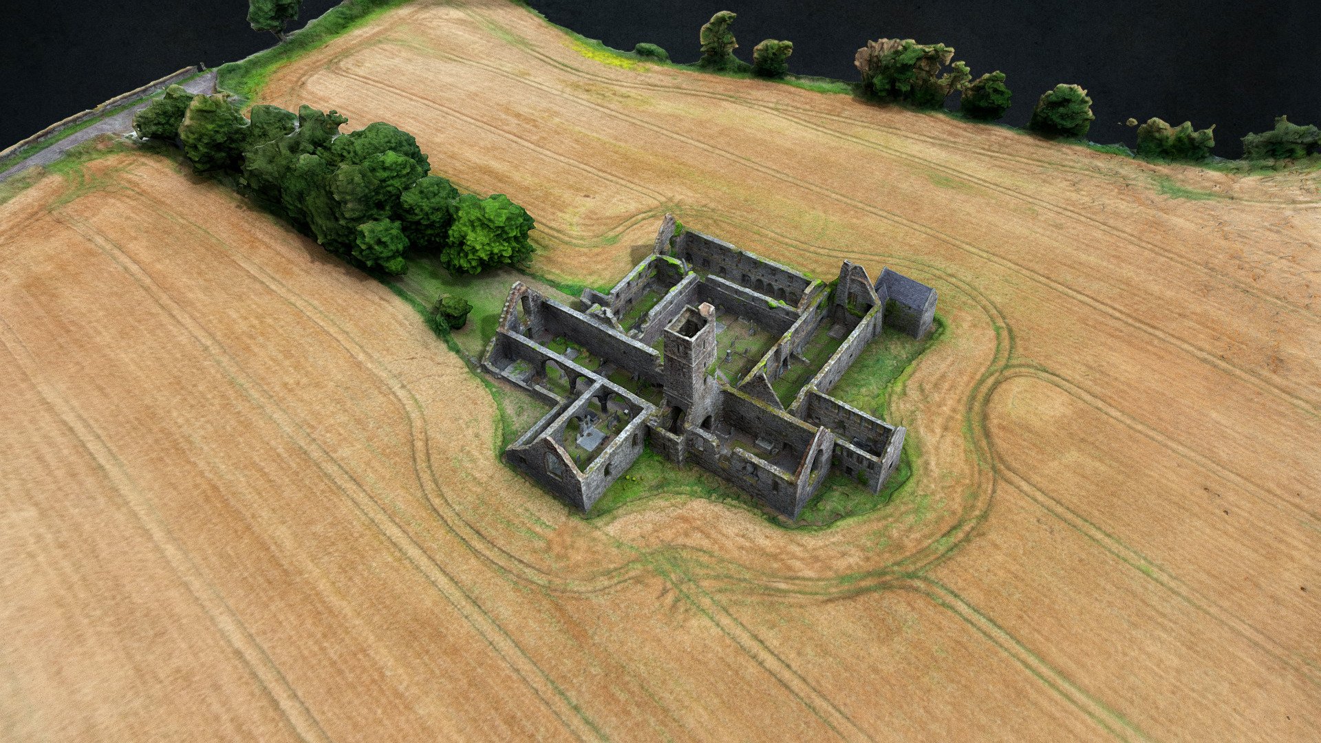 Kilcrea Friary | IRELAND - Buy Royalty Free 3D model by Arqueomodel3D ...