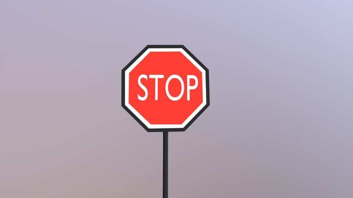 Stop-sign 3D models - Sketchfab