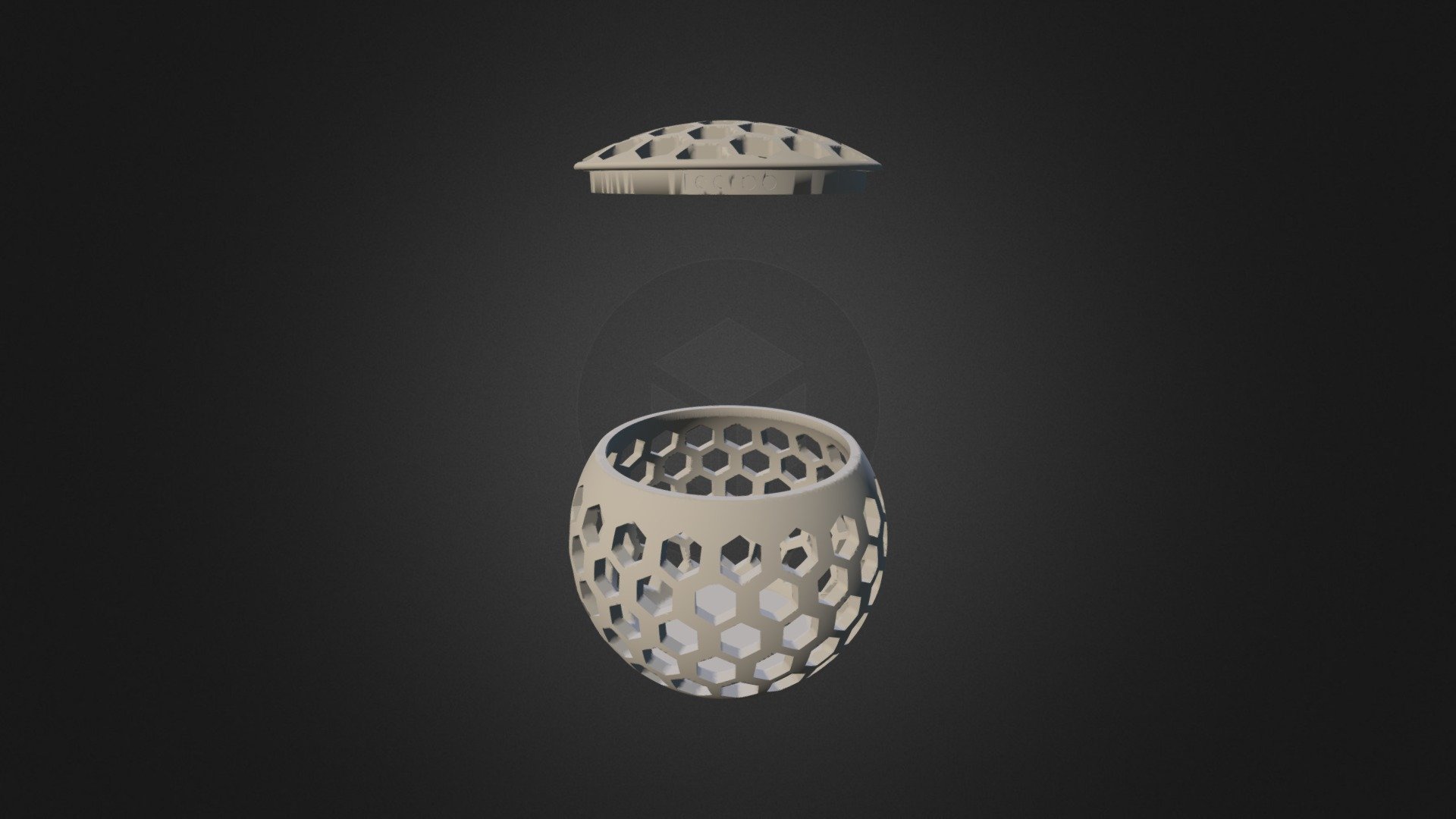 Acrylic Vessel And Lid - 3D model by 3D Artefice (@3dartefice) [42976aa ...