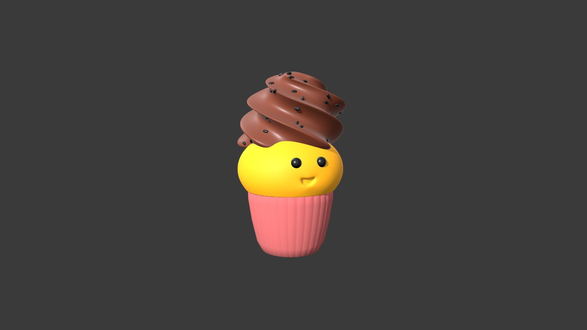 Sweet Cupcake - 3D model by Taha Gökmen Şen (@gokmens3n) [4298d90 ...