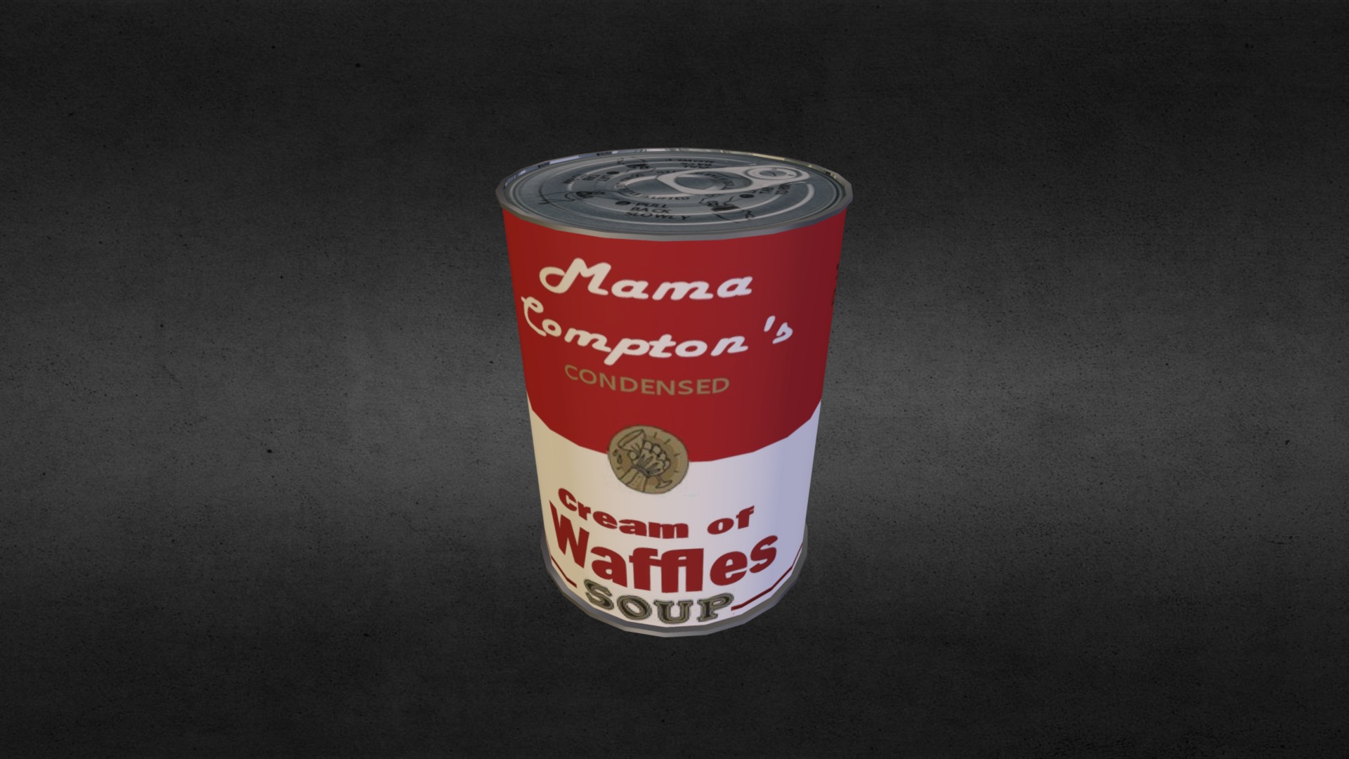 Soup Can - 3D model by chaotictech [4299edb] - Sketchfab
