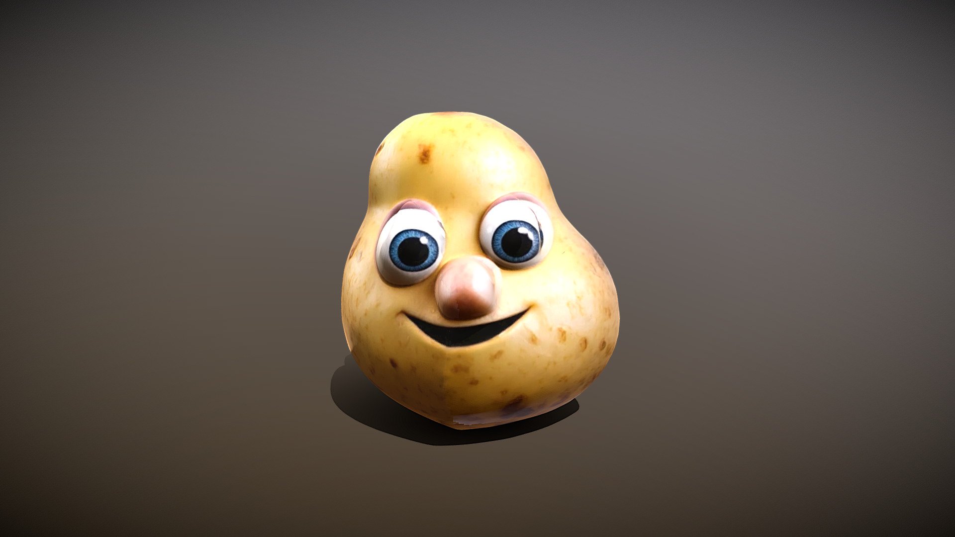 A socially awkward potato (img23d via aiuni.ai) - Download Free 3D ...