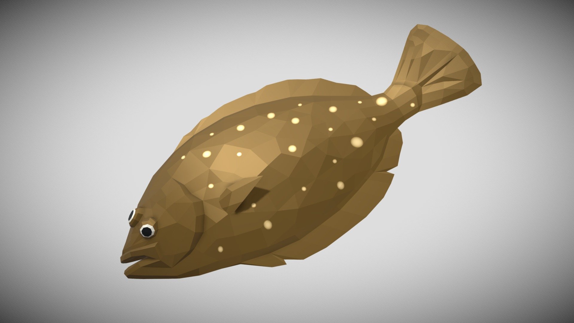 [Low Poly] Flatfish - Buy Royalty Free 3D model by Jiffycrew [429b501 ...