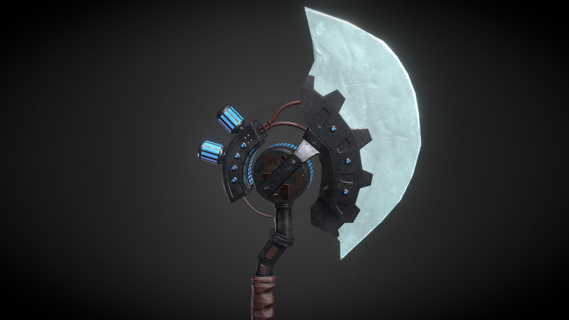 Ice battle axe - 3D model by cilllerw [429c13c] - Sketchfab