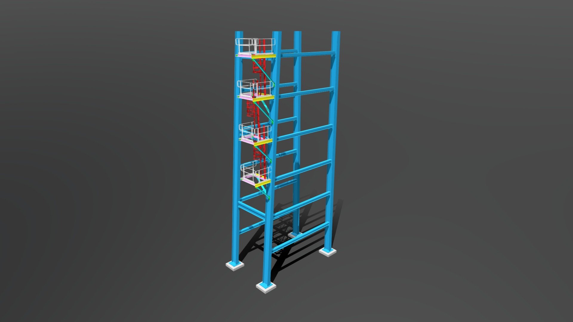 Ladder Platform - 3D model by Digital BIM Solutions ...