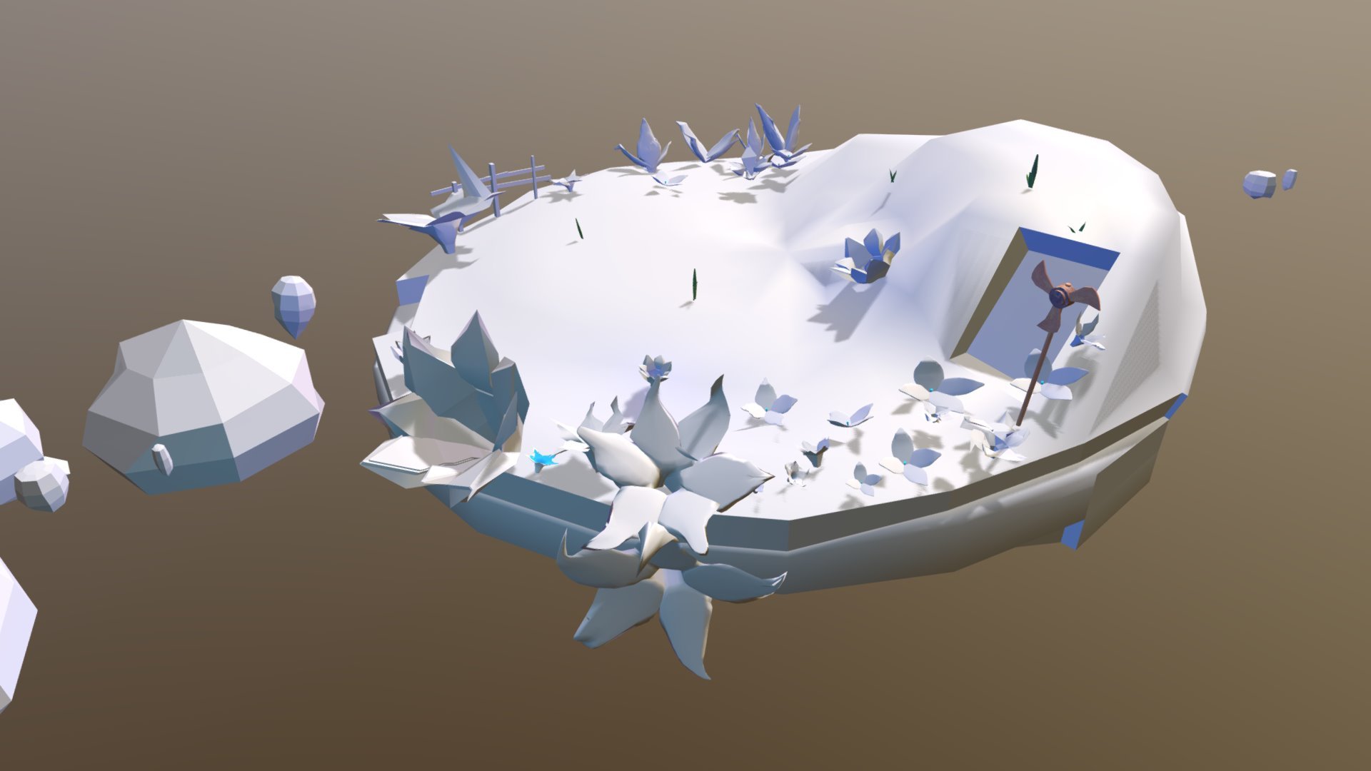 New Island Grayscale Model - 3D model by Velfarius [429d074] - Sketchfab