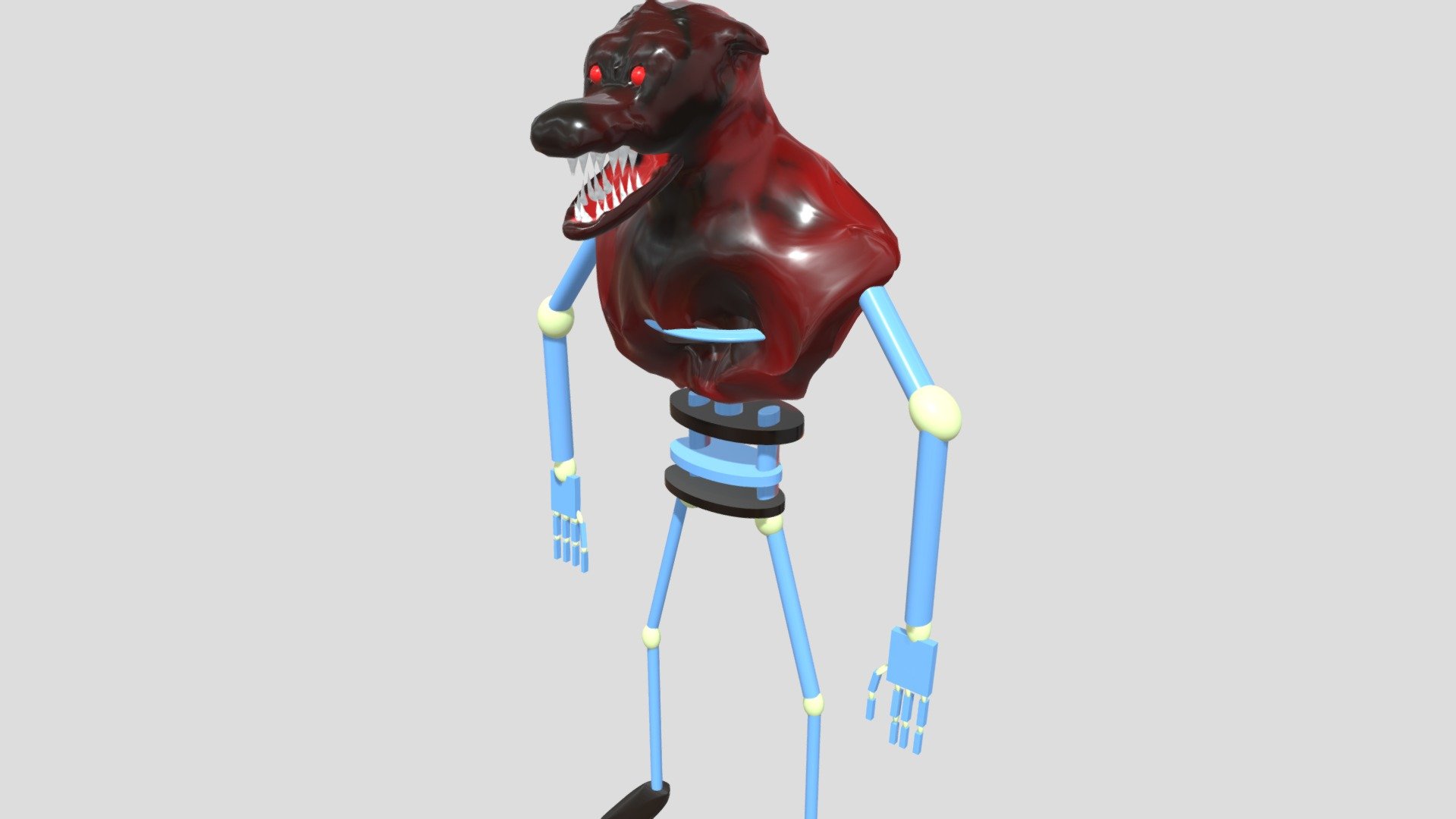Demon dog robot - 3D model by Cosmos14b [42a2153] - Sketchfab