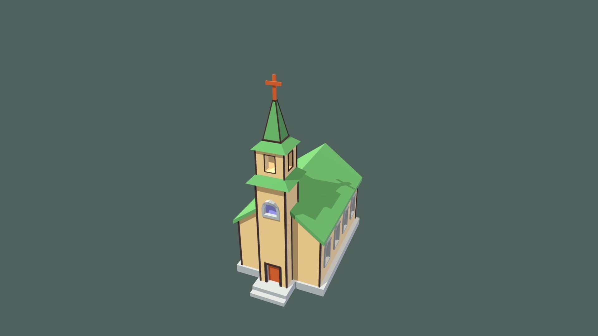 Small simple low poly chapel - Download Free 3D model by MrZeuglodon ...