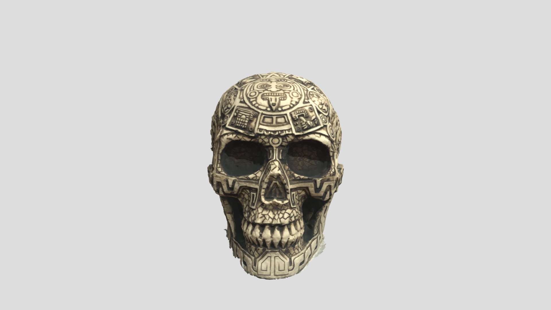 Calavera Azteca - 3D model by manu_perelstein [42a3808] - Sketchfab