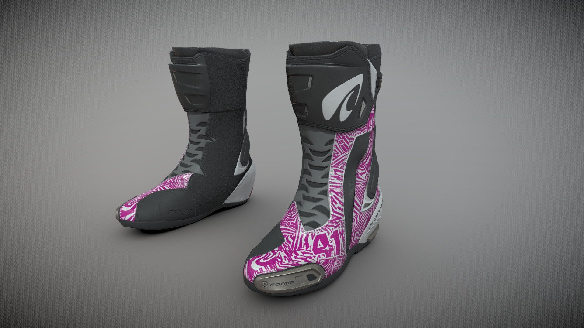 Boots Forma Phantom ( motoGP ) - 3D model by gamaxa [42a5a90] - Sketchfab