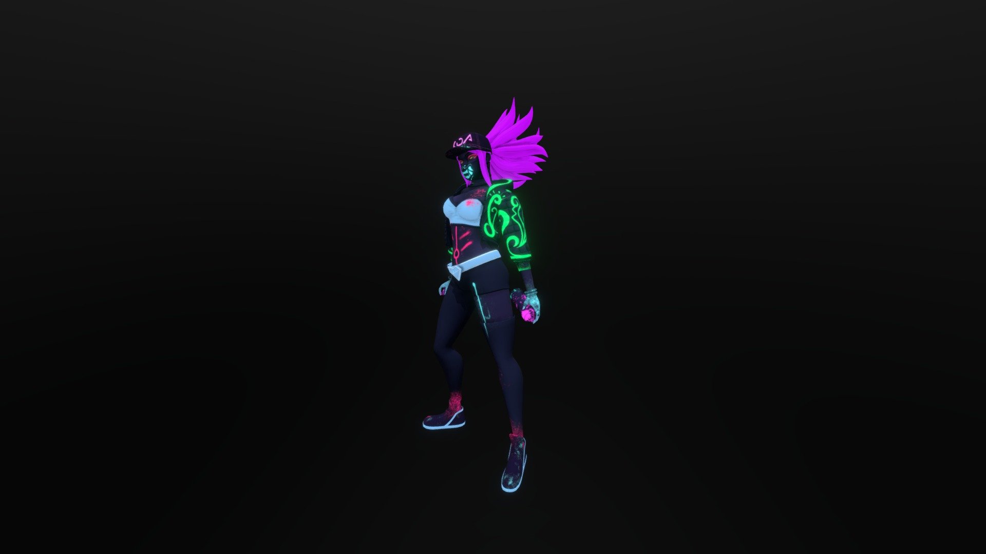 akali pose - 3D model by estefania.fernandez.peral [42a607b] - Sketchfab