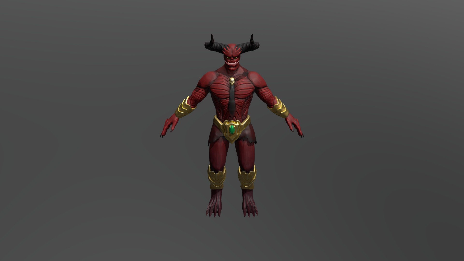 Demon Boss Character - 3D model by Ellyn Cho (@ellyncho) [42a818e ...