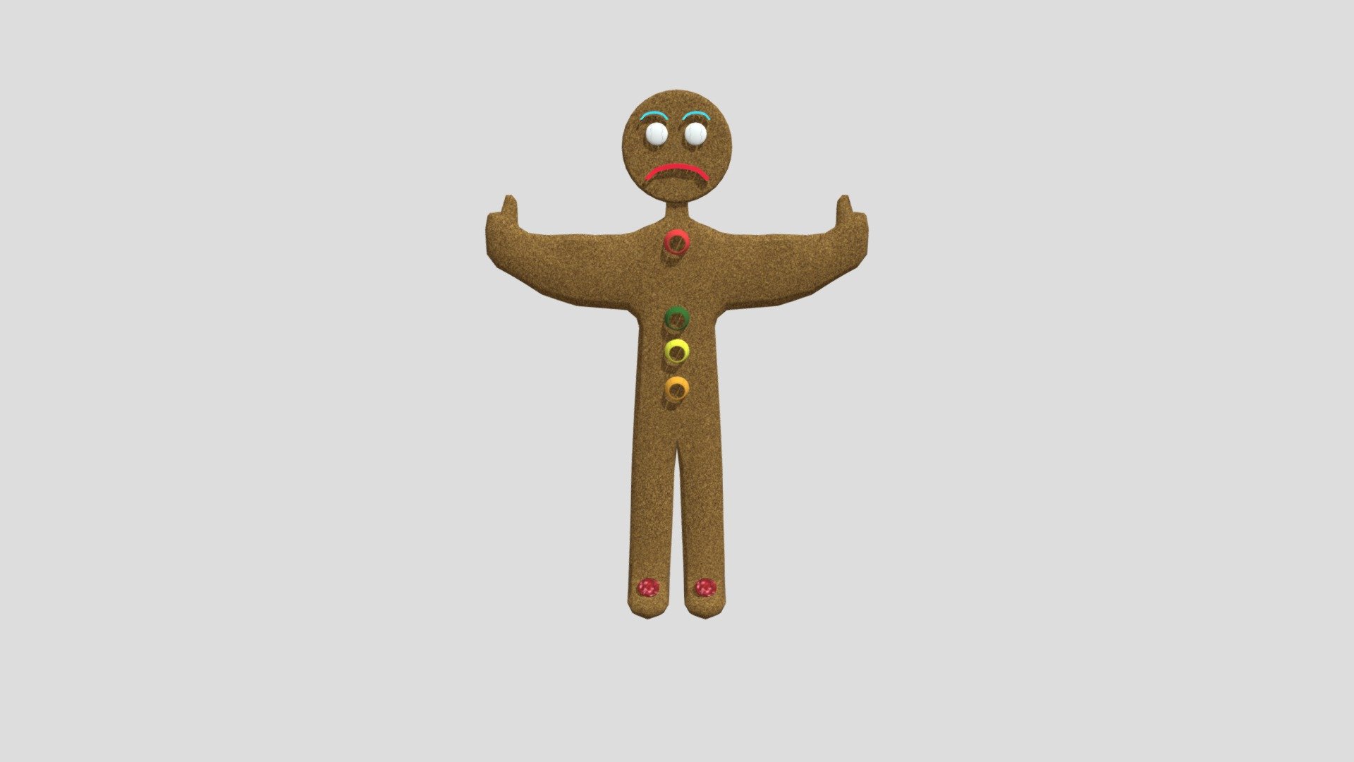 Gingy Big Man - 3D model by irb18a [42aa1c9] - Sketchfab