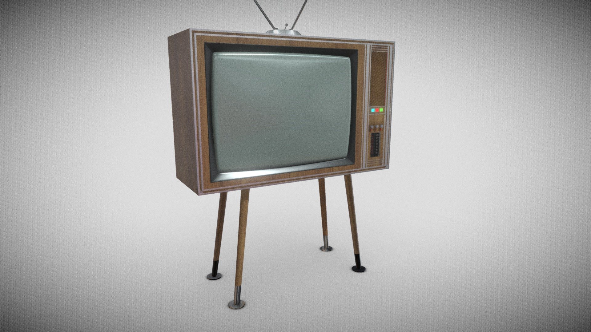 3D Retro Tv model - 3D model by nvere [42abd7b] - Sketchfab