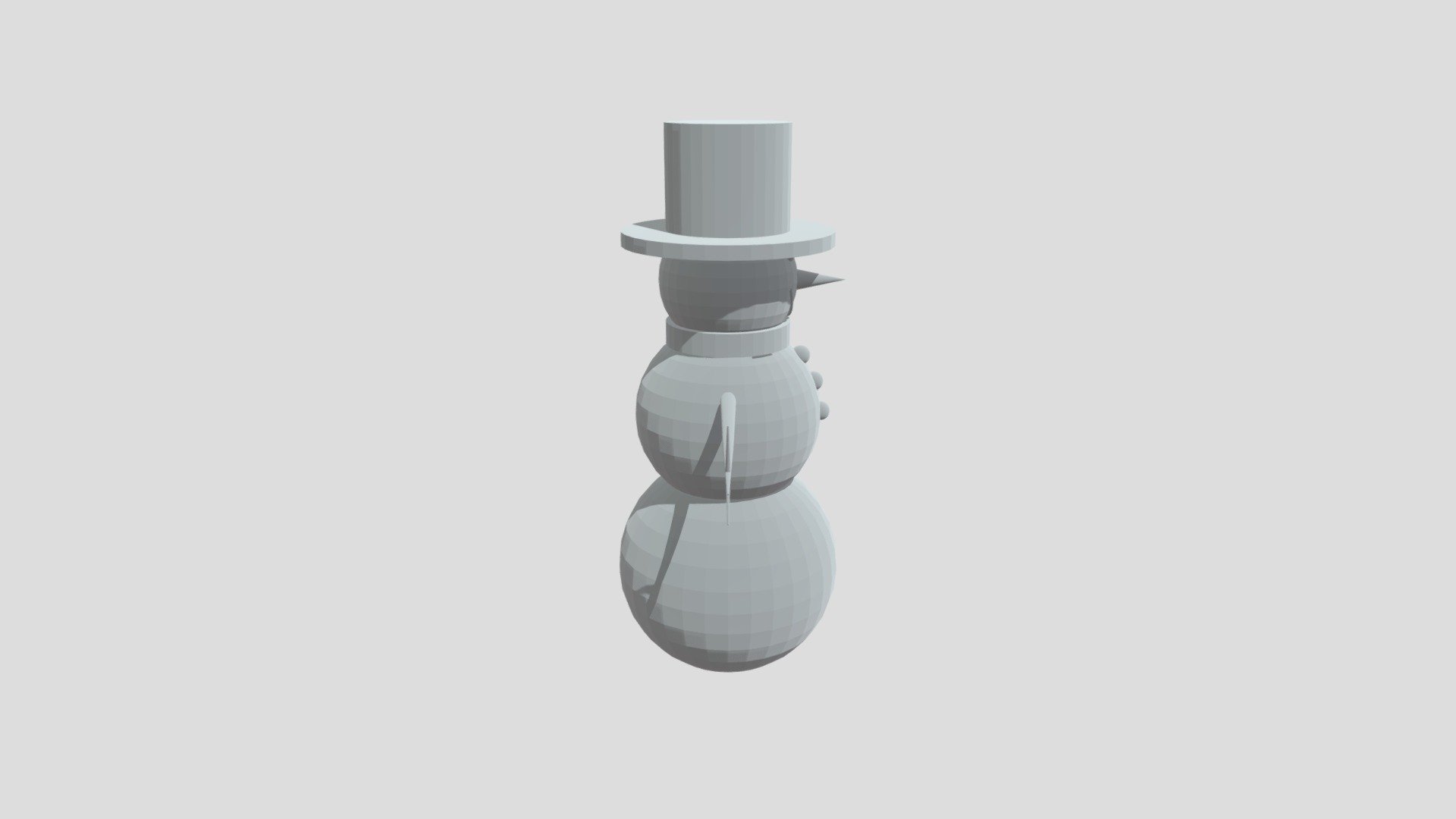 Snowman - 3D model by oksminina [42acd3e] - Sketchfab