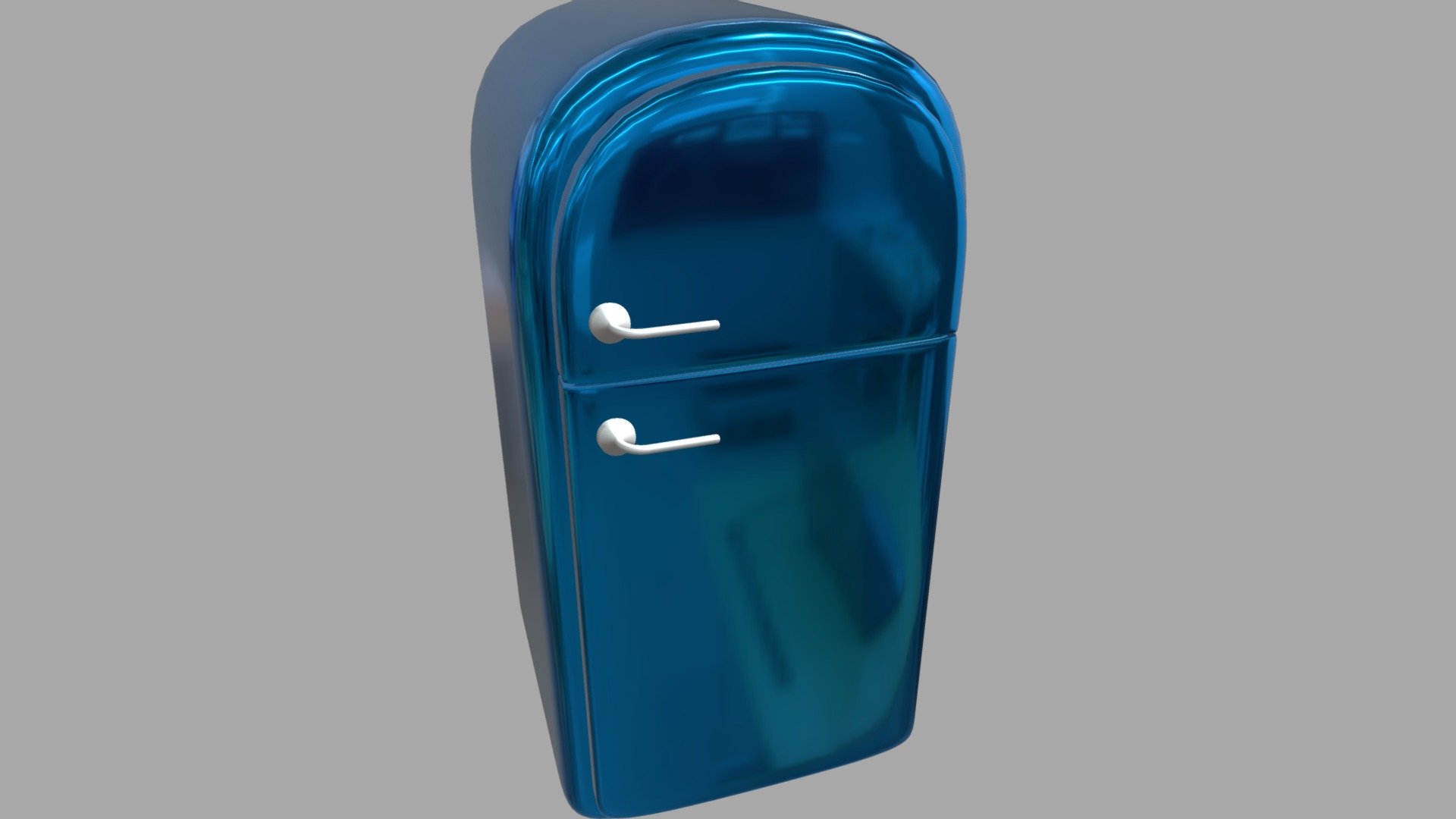 Realistic Fridge (Blue) - Download Free 3D model by TheBoss009SS ...