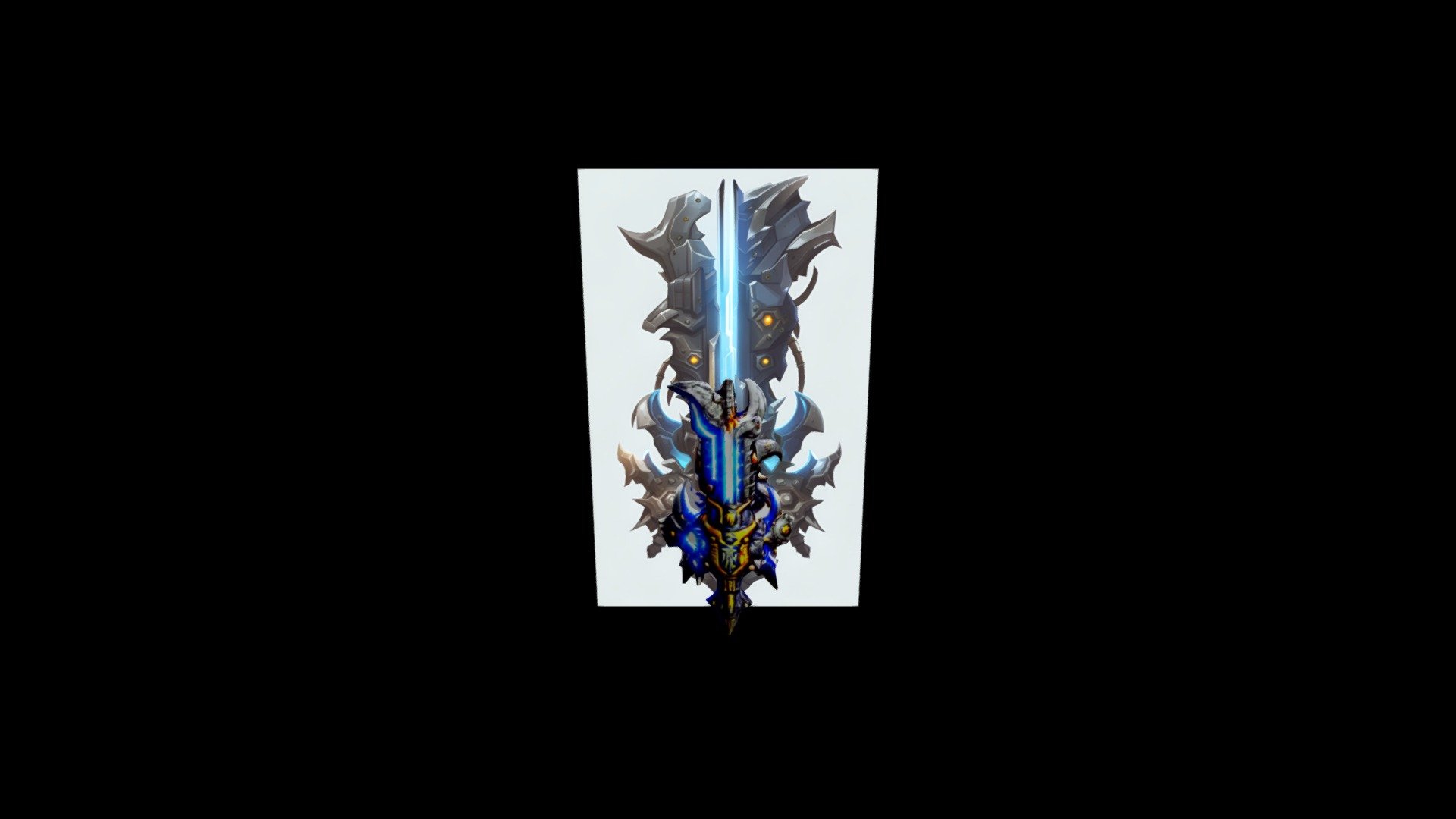 Sword and Shield Emblem An illustration of a - Download Free 3D model ...