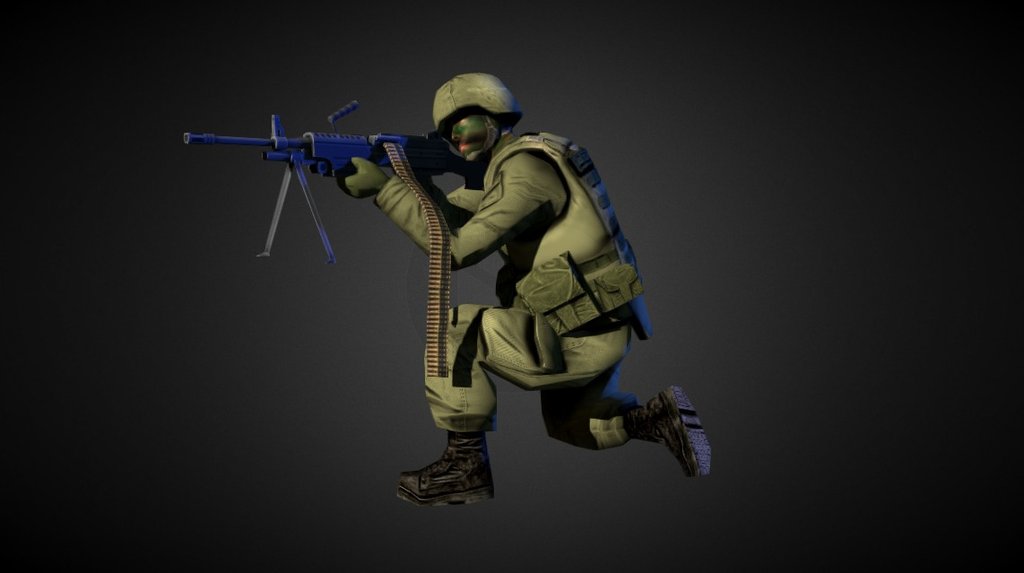 Mercenary Gunner - 3D model by Nev (@simonnevill) [42b0866] - Sketchfab