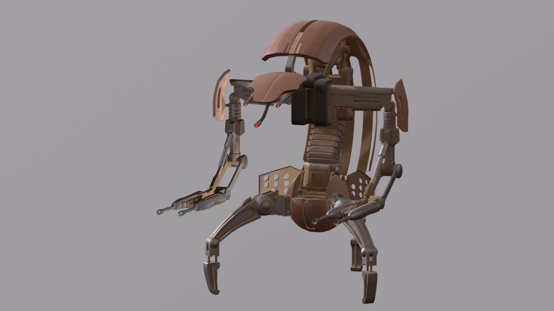 Droideka - Download Free 3D model by PokCat [42b2a42] - Sketchfab