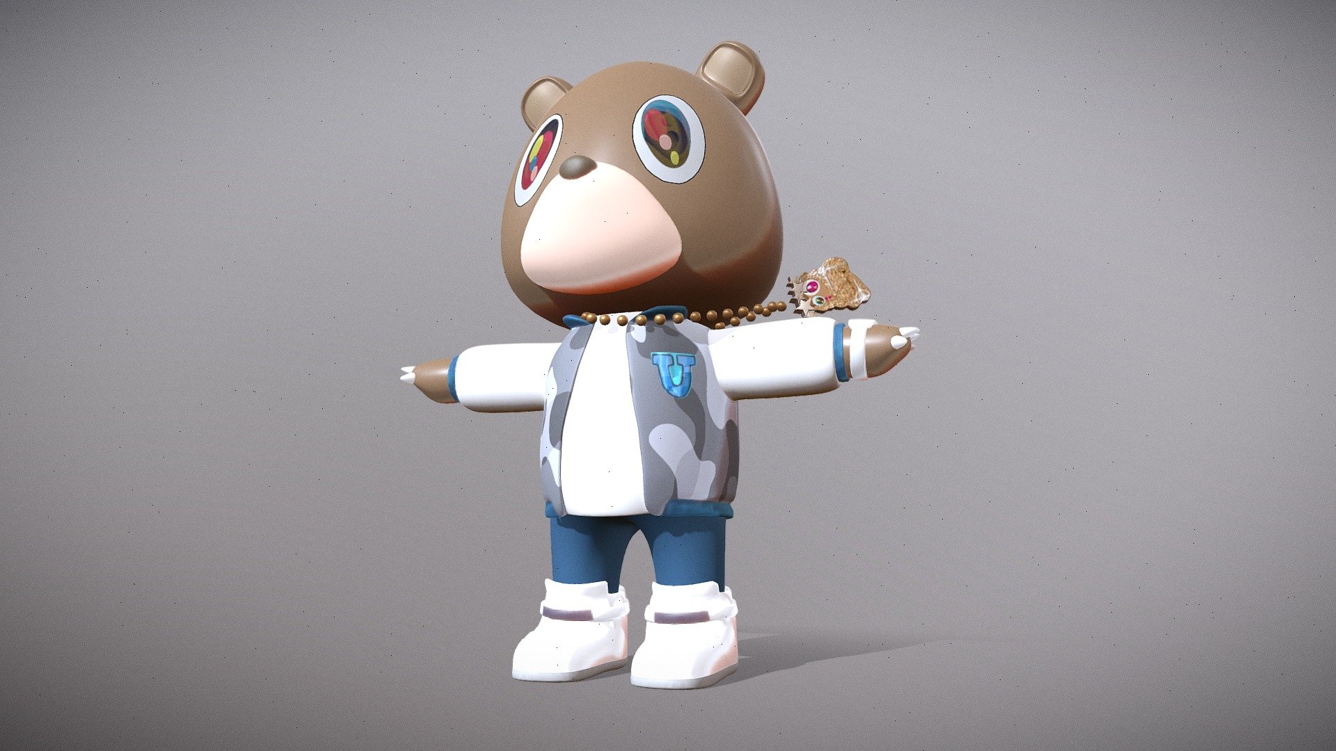 Dropout bear from "graduation" - Download Free 3D model by stamvrahnos ...