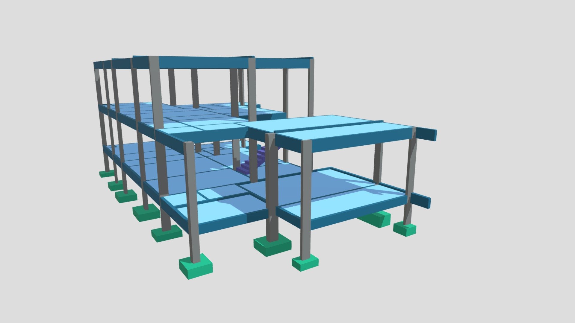 Modelo Estrutural 3D - 3D model by Pedro Henrique Pruner (@pedro_pruner ...