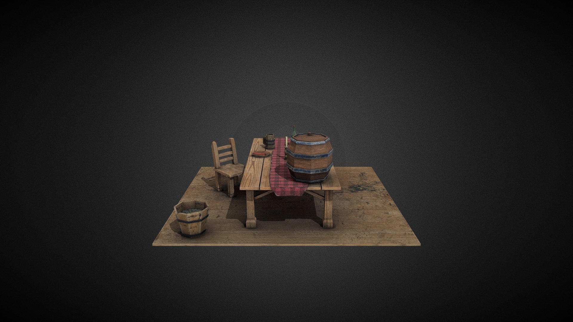 Low Poly Medieval Props - 3D model by Pikktime (@kirikiga) [42b6758 ...