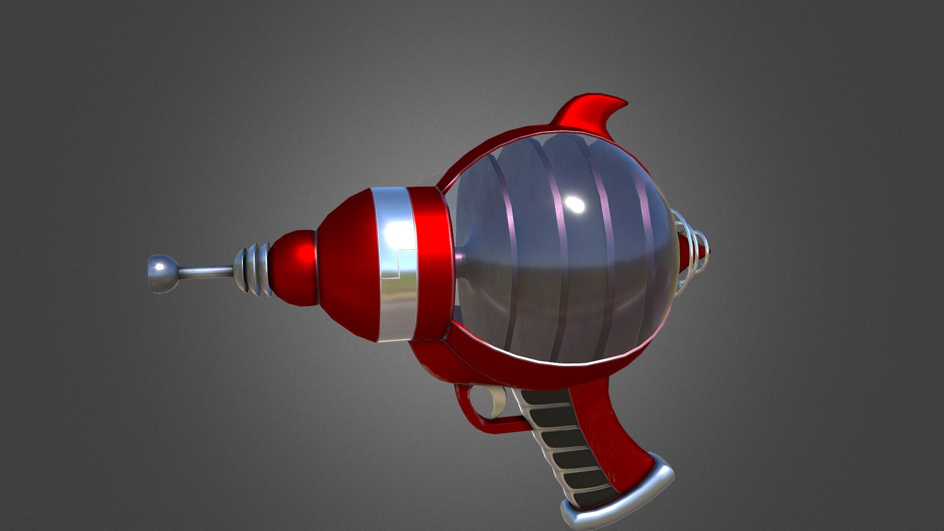 50's style Ray Gun - Download Free 3D model by mrpetercharman [42b7288 ...