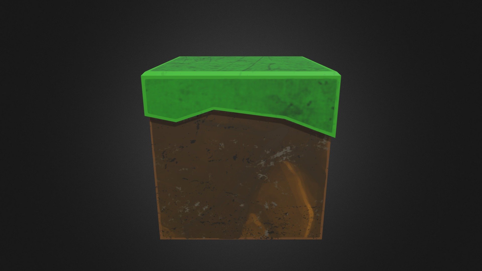 Grass Block Right - 3D model by Bstew18 [42bc534] - Sketchfab