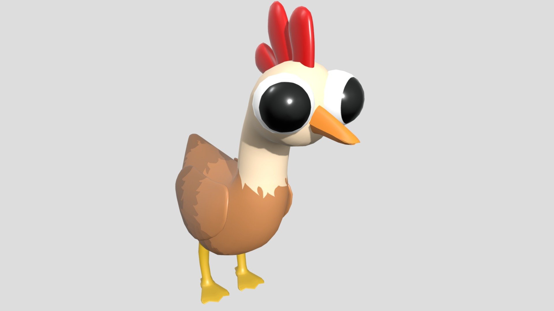 Cartoon Chicken - 3D model by Aaron Kerwin (@AarKerwin) [42bd9b3 ...