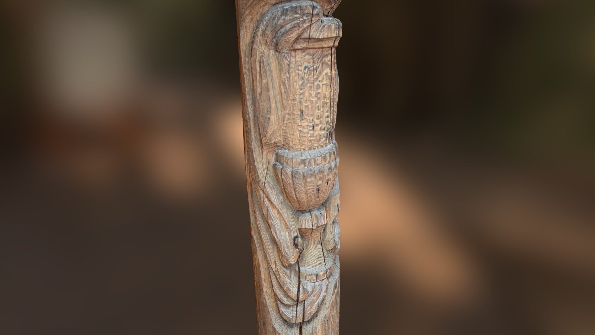 Wood column 4 - 3D model by Neo_minigan (@neominigan) [42bde97] - Sketchfab