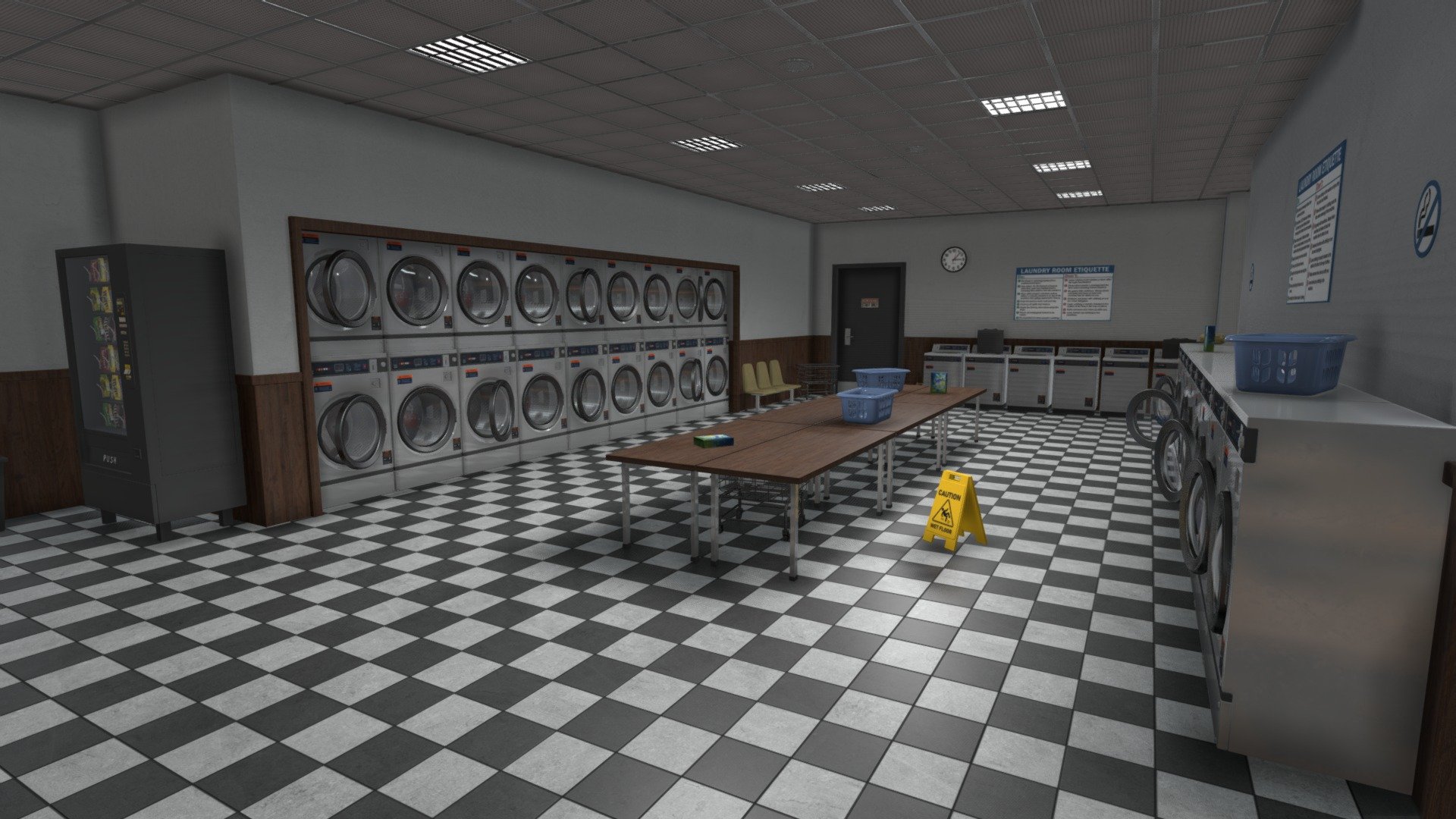 Laundromat - 3D model by Janis Zeps (@Zeps3D) [42be3a3] - Sketchfab