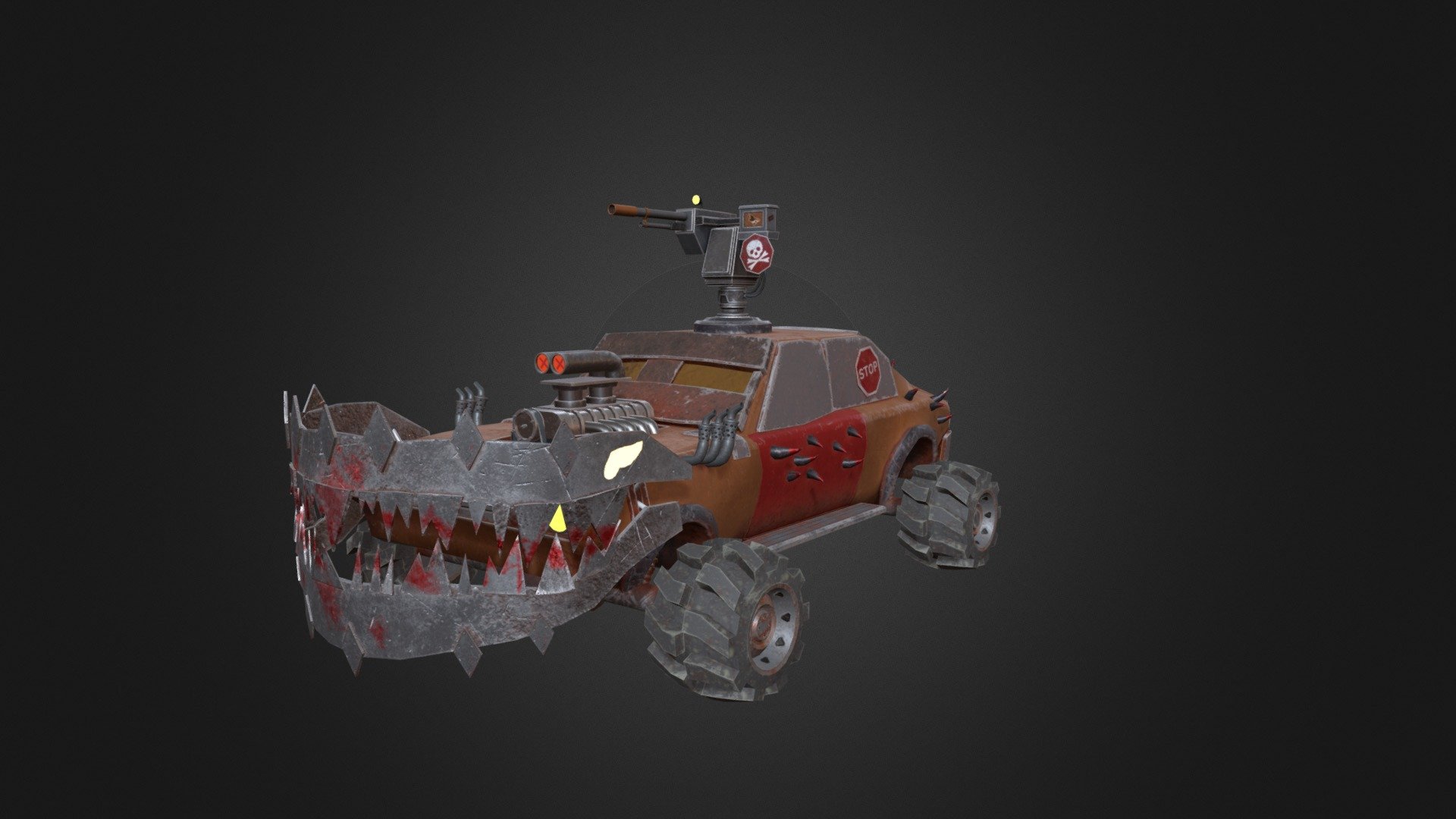 Car _Shark Car - Download Free 3D model by jacques_3D [42bf15a] - Sketchfab