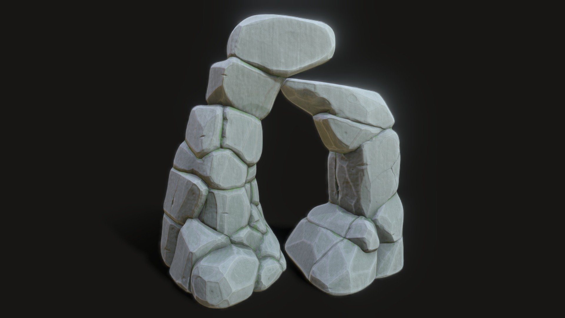 Stylized Rock Cliff Stone Gate - Buy Royalty Free 3D model by zames1992 ...