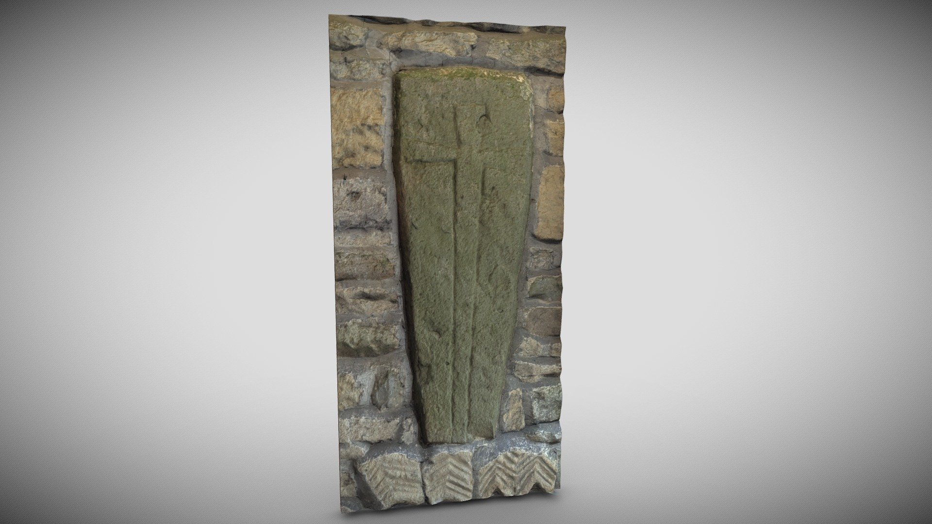 Medieval Grave Slab Normanby Yorkshire - 3D model by GeoLan 3D ...