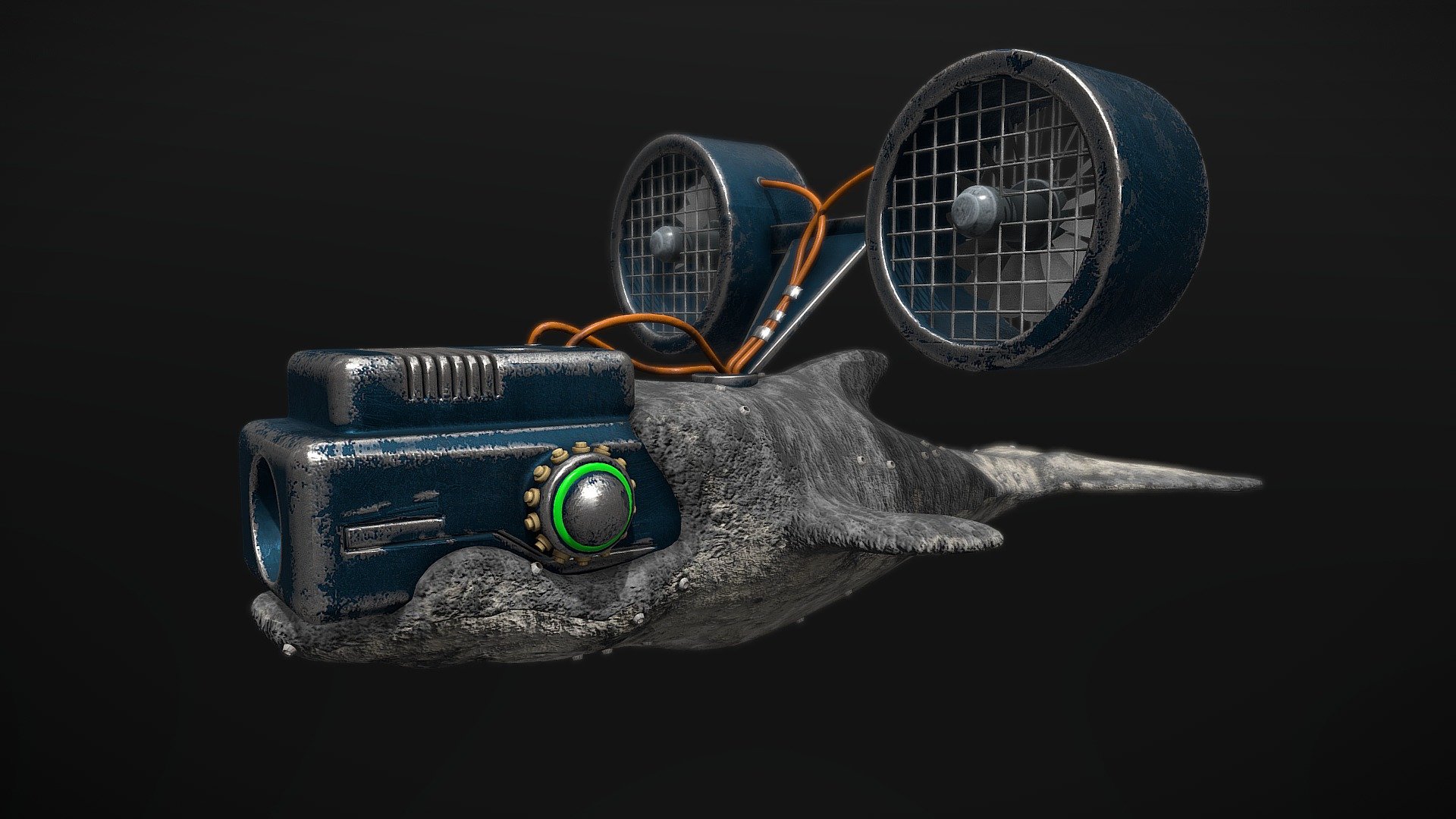 Whale Sci-Fi - 3D model by Smith (@smithedits) [42bf95b] - Sketchfab