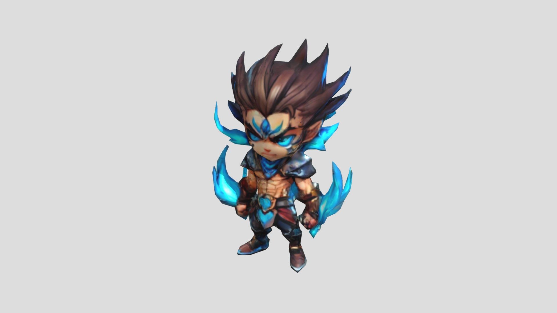 Charming Fighter Cartoon Character - Download Free 3D model by klrxyz ...