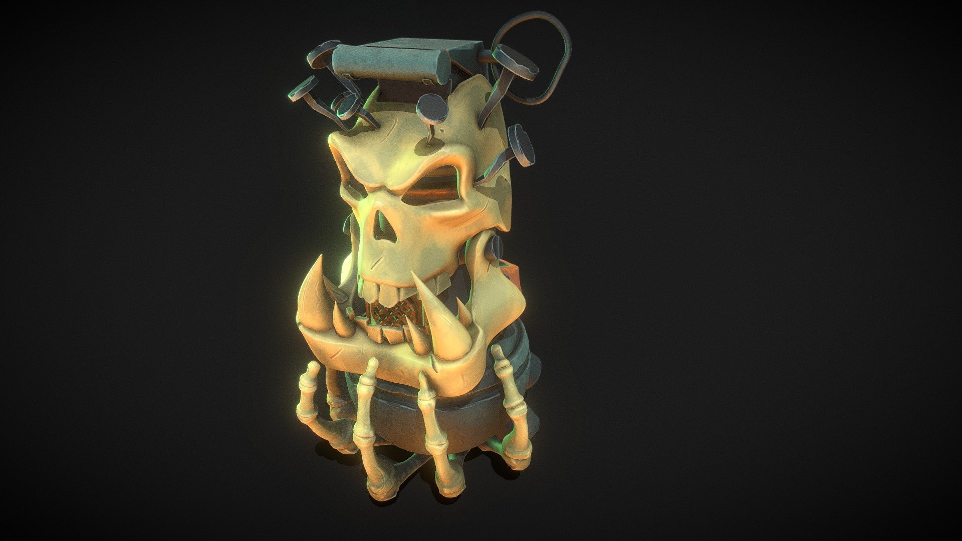 Skull Bomb - 3D model by Freiheight [42c5a27] - Sketchfab