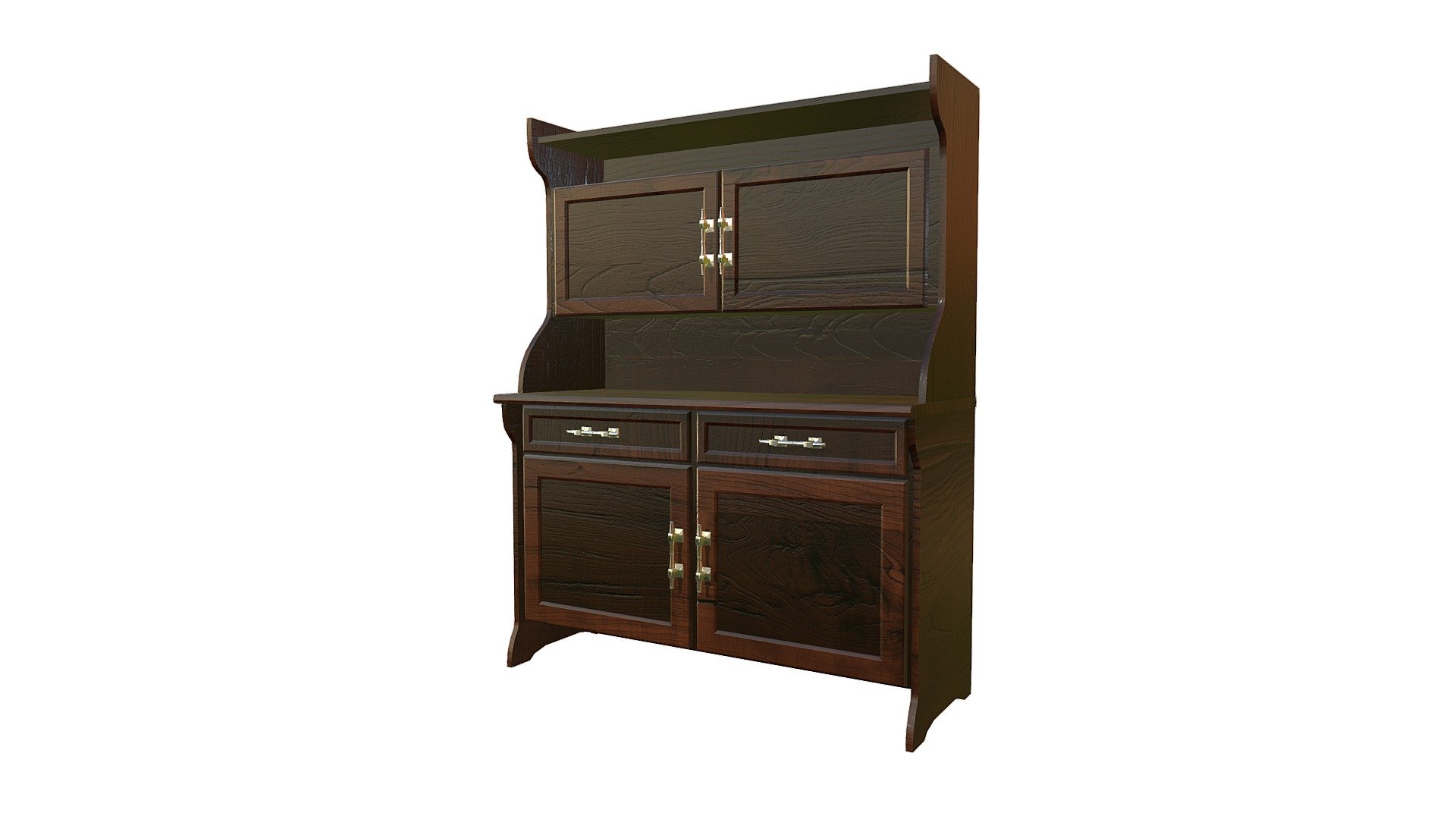 Wooden Dresser / Bureau - Buy Royalty Free 3D model by Studio Lab ...