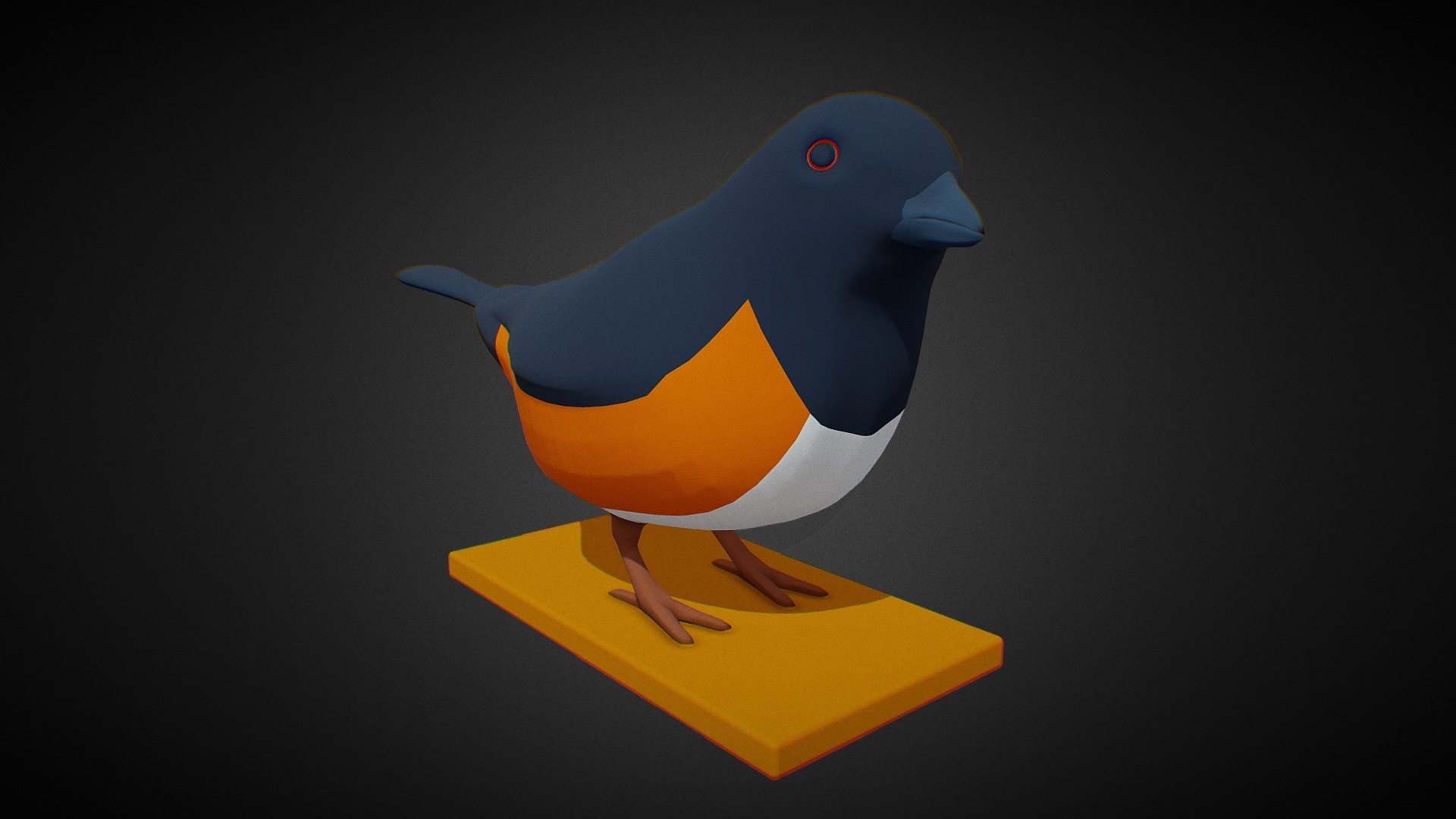 Low Poly Towhee - 3D model by Ivan V. (@IvanVDesign) [42c6229] - Sketchfab